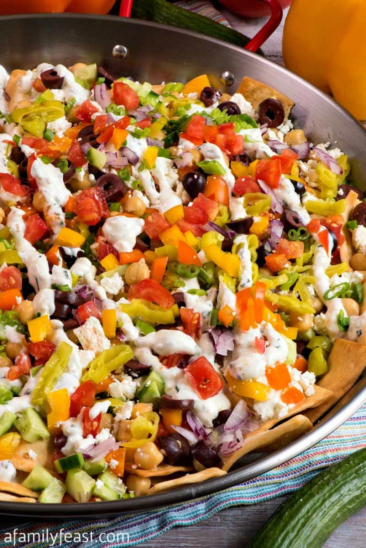 Mediterranean Nachos - A Family Feast®