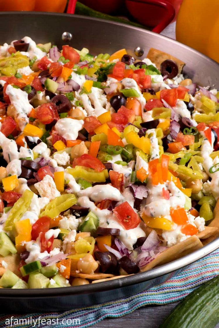 Mediterranean Nachos - A Family Feast®