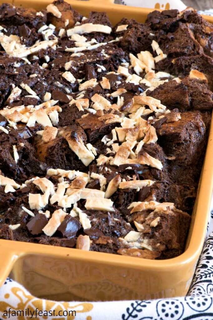Mocha Bread Pudding - A Family Feast®