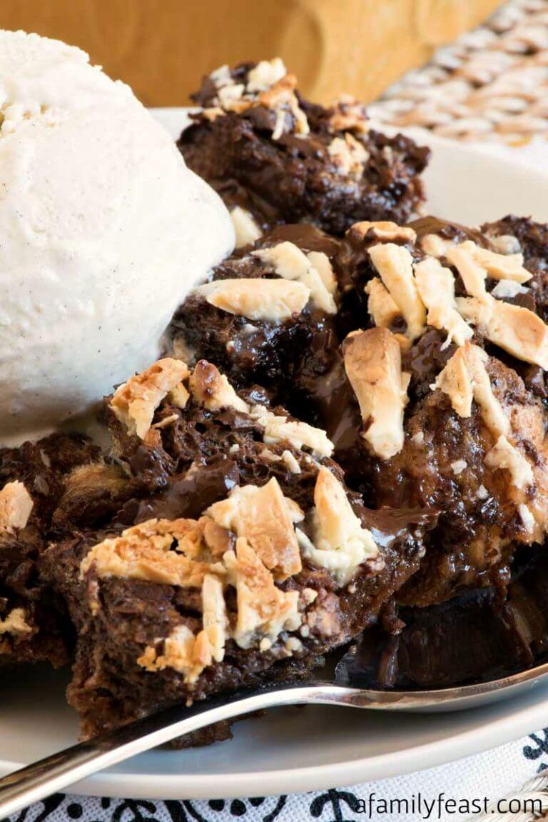 Mocha Bread Pudding - A Family Feast®