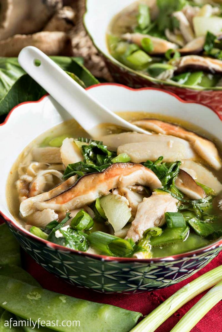 Asian Chicken Soup - A Family Feast®