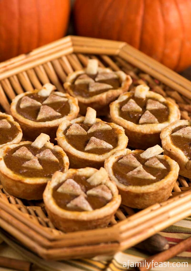Mini Pumpkin Pies - A Family Feast®