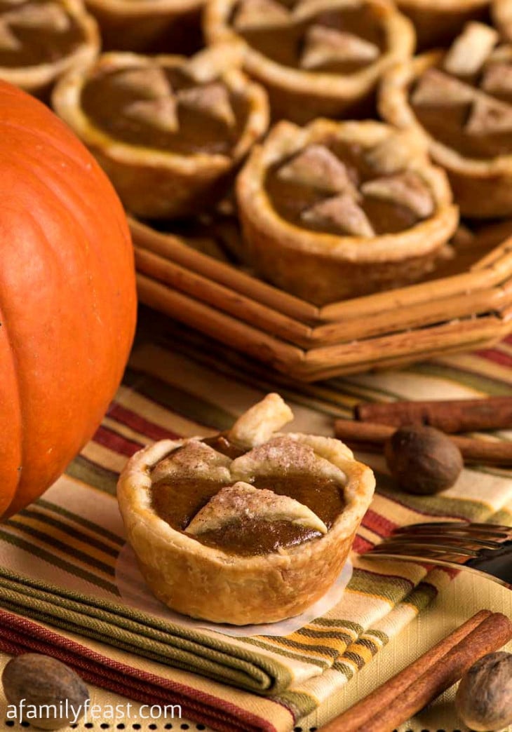 Mini Pumpkin Pies - A Family Feast®