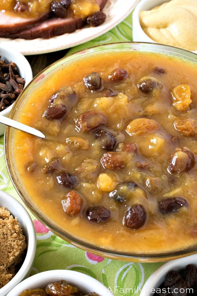Pineapple Raisin Sauce - Serve this easy sauce with your holiday ham!