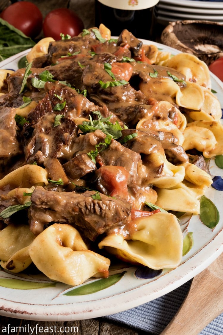 Braised Beef and Tortelloni - A Family Feast®