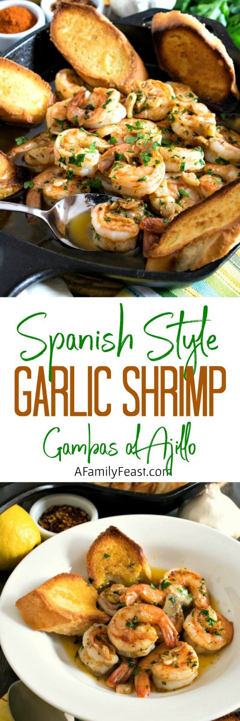 Spanish-Style Garlic Shrimp (Gambas al Ajillo) - A Family Feast®