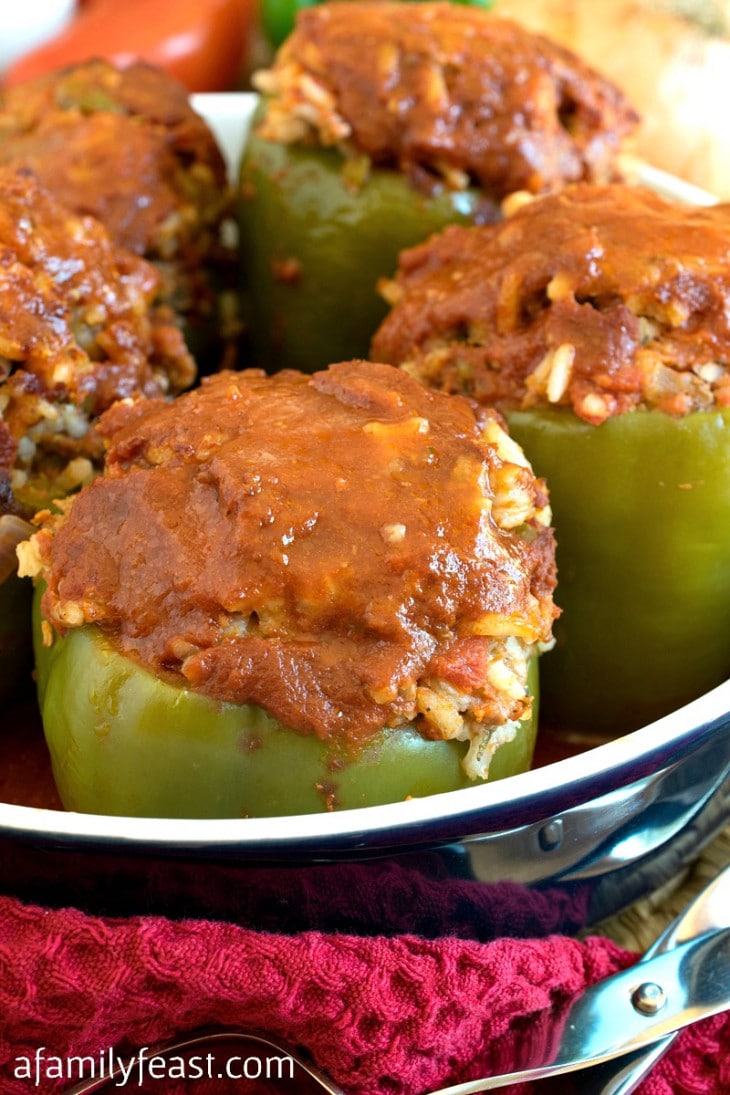 Vegetable Stuffed Peppers - A Family Feast®