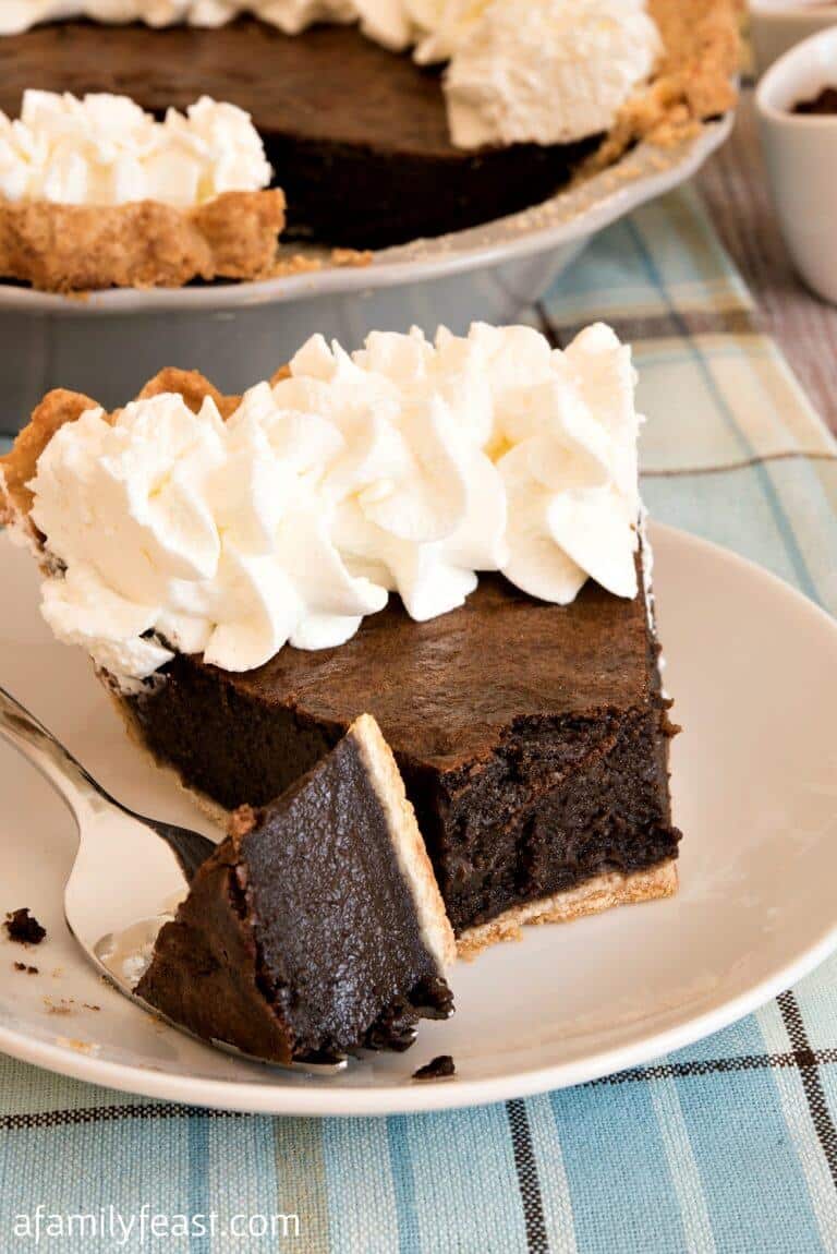 Malted Chocolate Buttermilk Pie - A Family Feast®