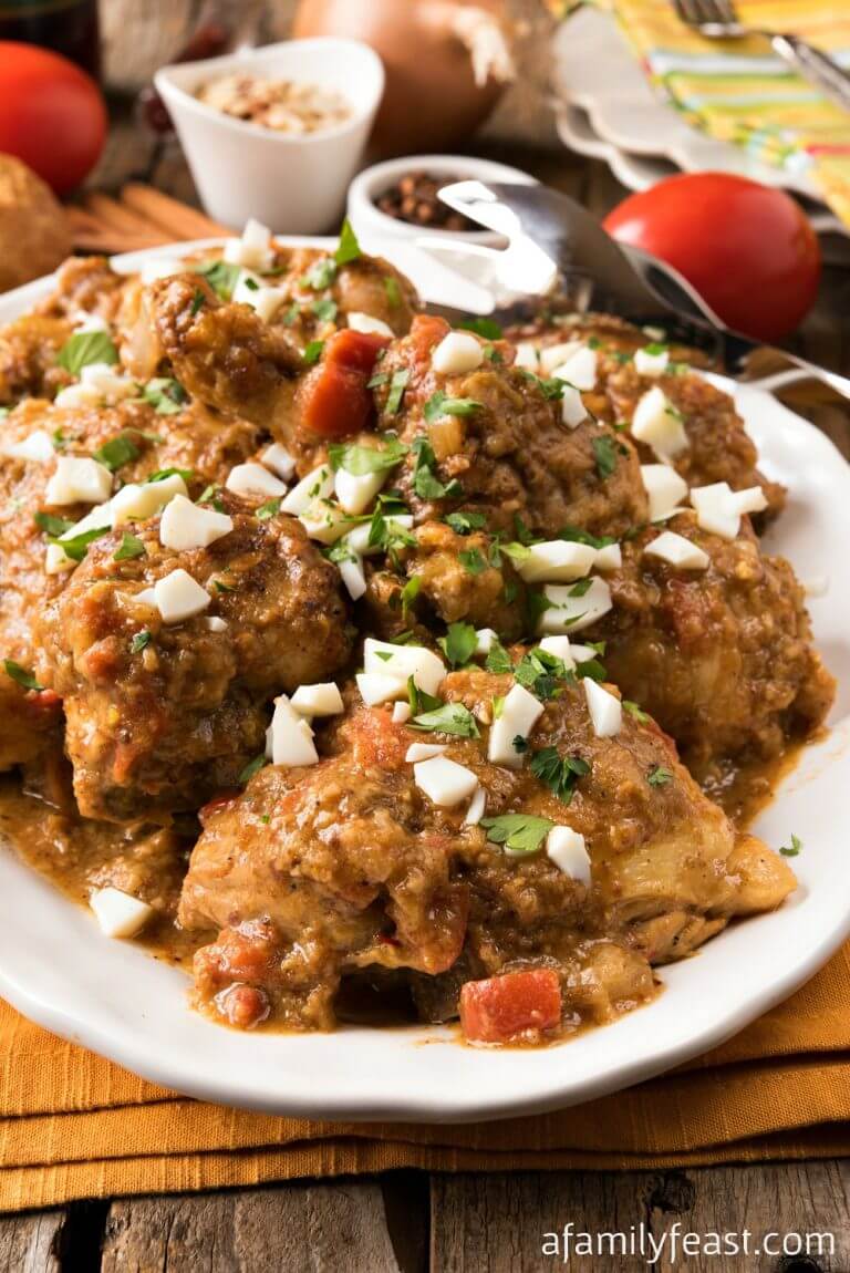 Chicken in Pepitoria Sauce (Pollo en Pepitoria) - A Family Feast®