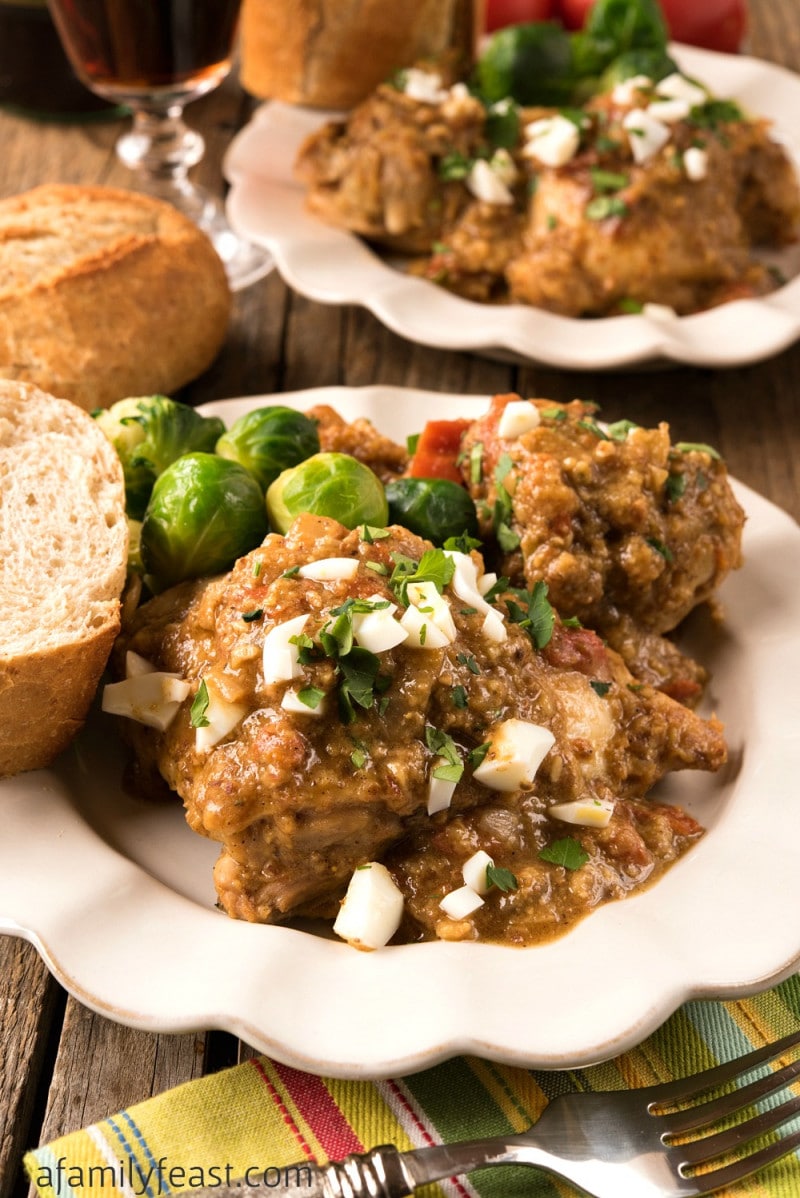 Chicken in Pepitoria Sauce (Pollo en Pepitoria) - A Family Feast®