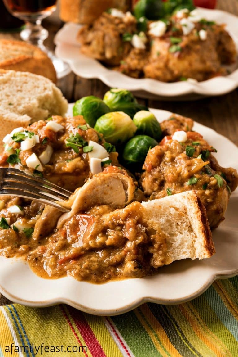 Chicken in Pepitoria Sauce (Pollo en Pepitoria) - A Family Feast®