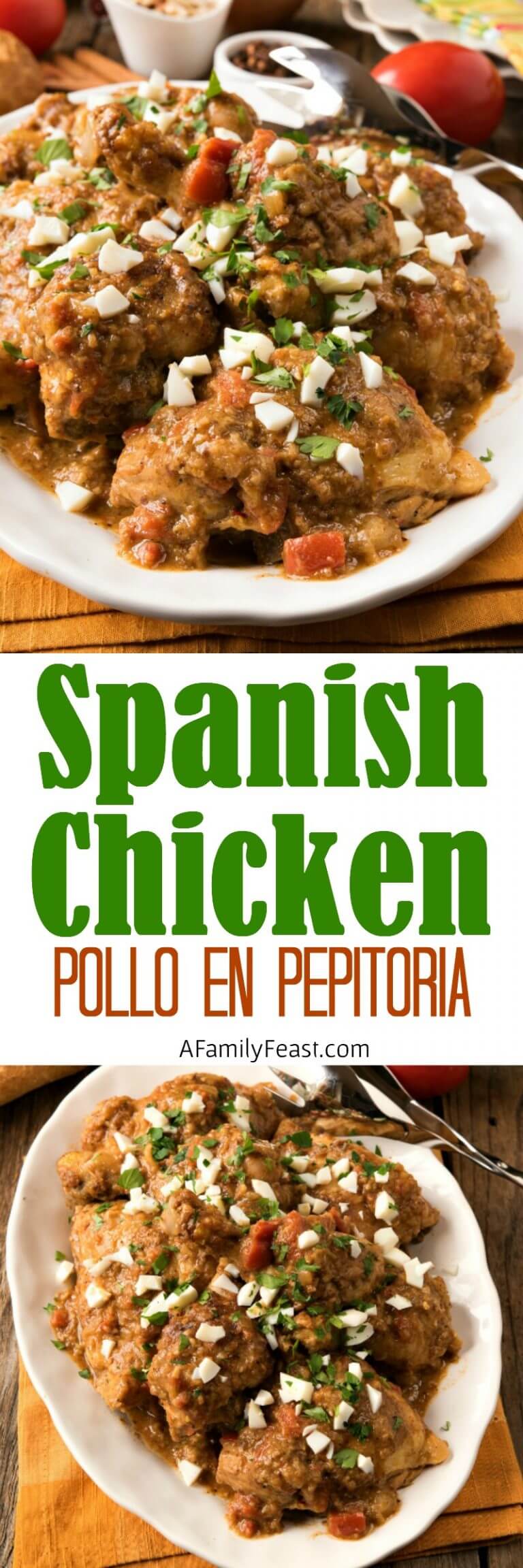 Chicken in Pepitoria Sauce (Pollo en Pepitoria) - A Family Feast®