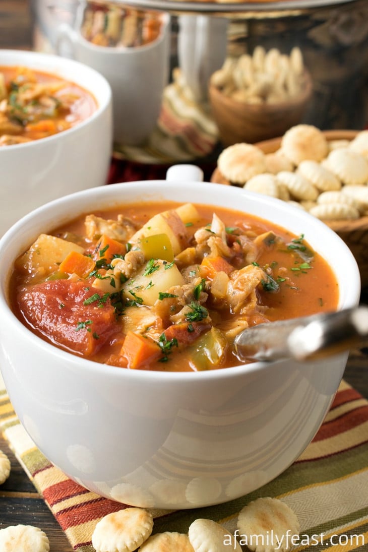 Manhattan Clam Chowder - A Family Feast®