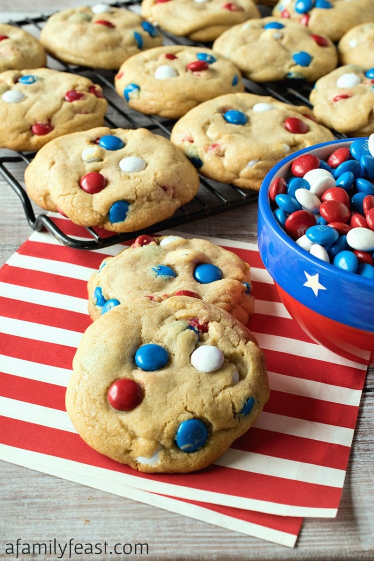 Soft M&M Cookies - A Family Feast®