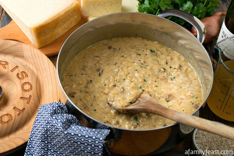 Three Cheese Risotto - A Family Feast®