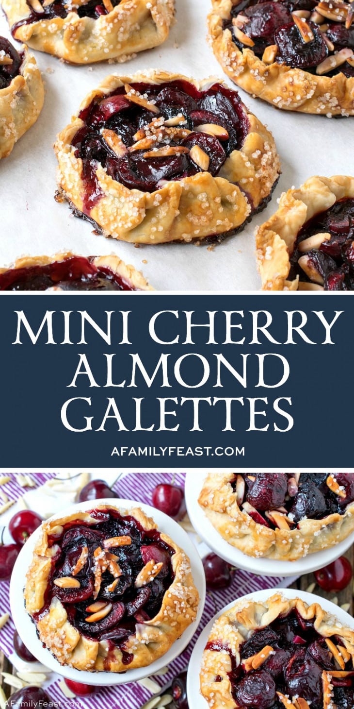 Mini Cherry Almond Galettes - A Family Feast®