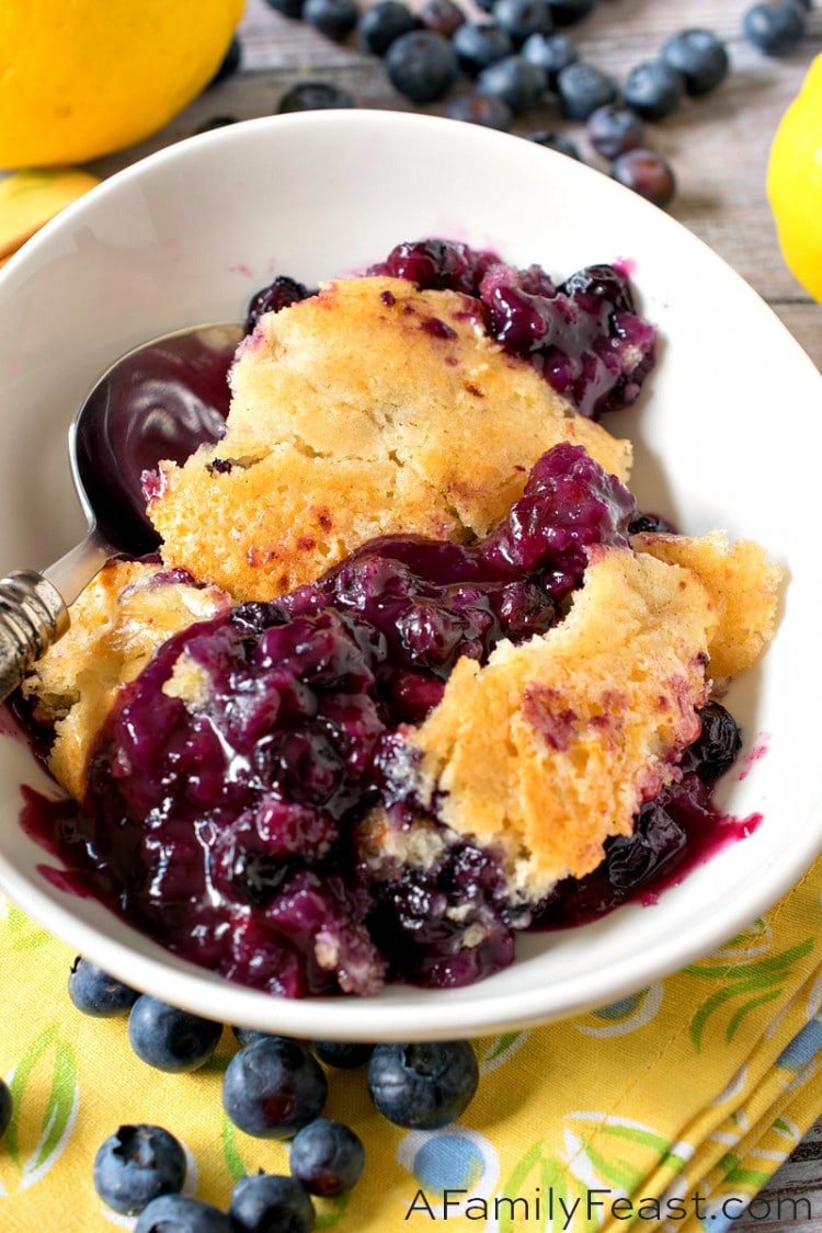 Blueberry Pudding Cake - A Family Feast®