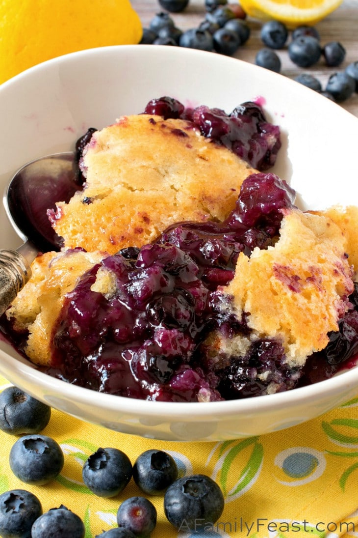 Blueberry Pudding Cake - A Family Feast®