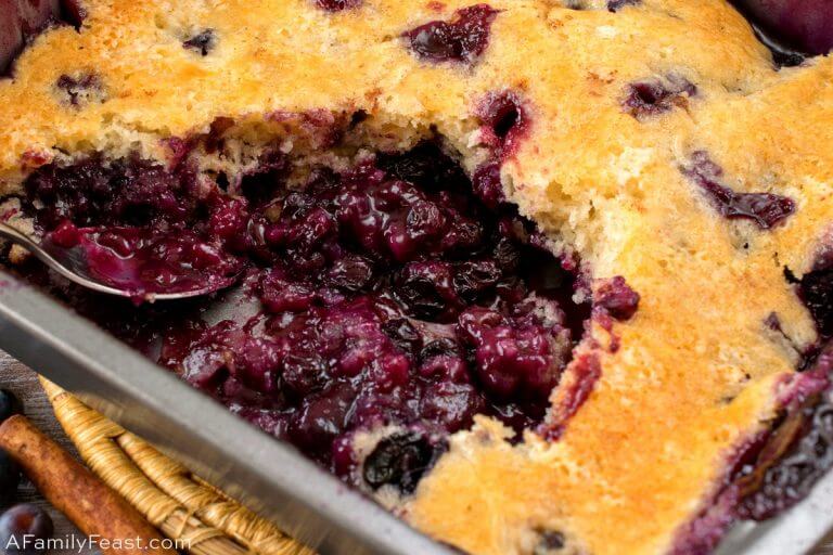 Blueberry Pudding Cake - A Family Feast®