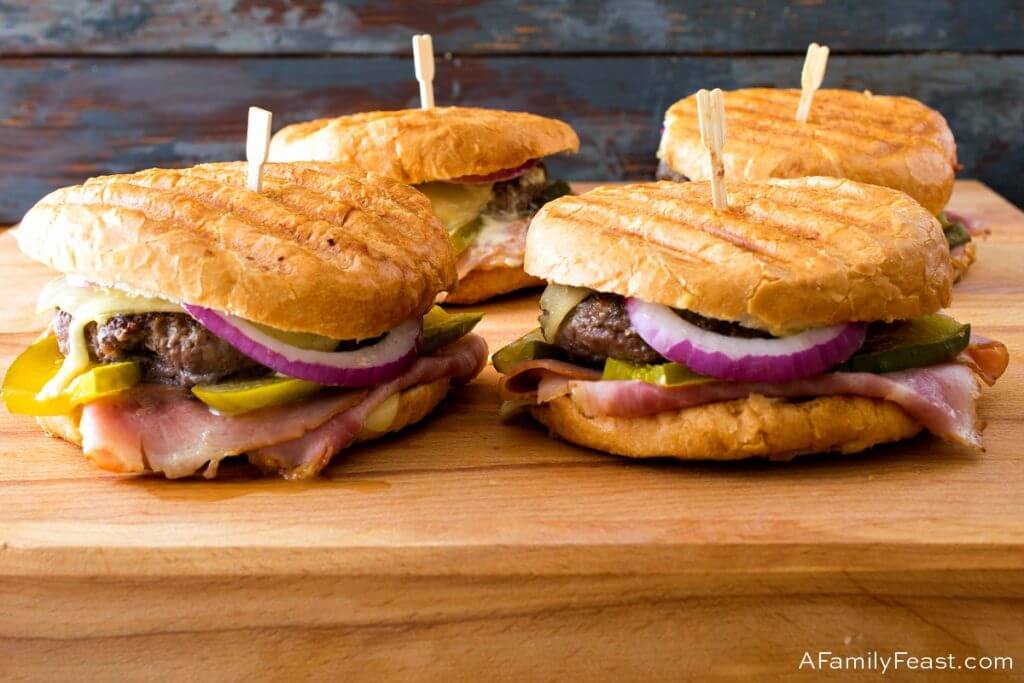 Cuban Panini Burger - A Family Feast®
