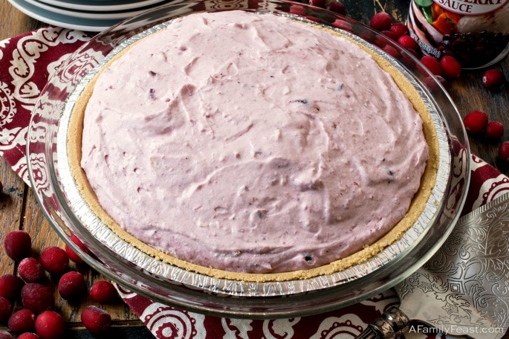 No-Bake Cranberry Cream Pie - A Family Feast®