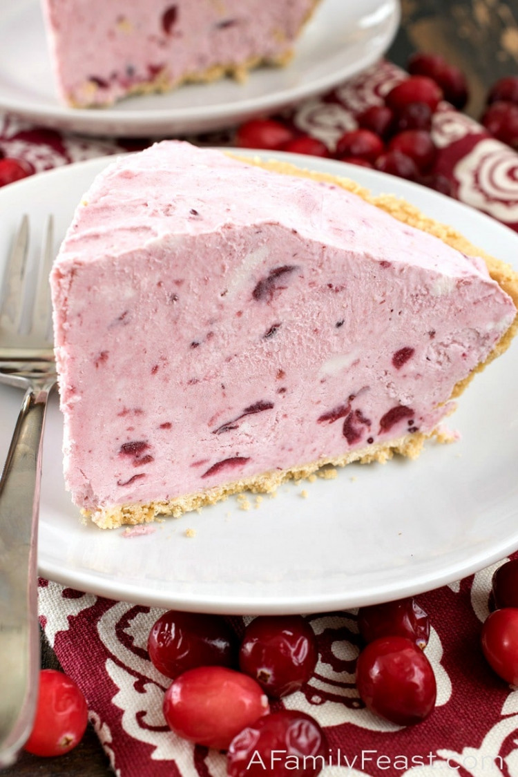 No-Bake Cranberry Cream Pie - A Family Feast®