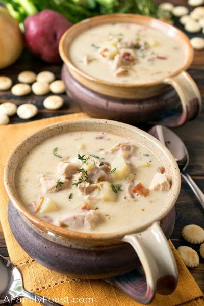 New England Turkey Chowder - A Family Feast®