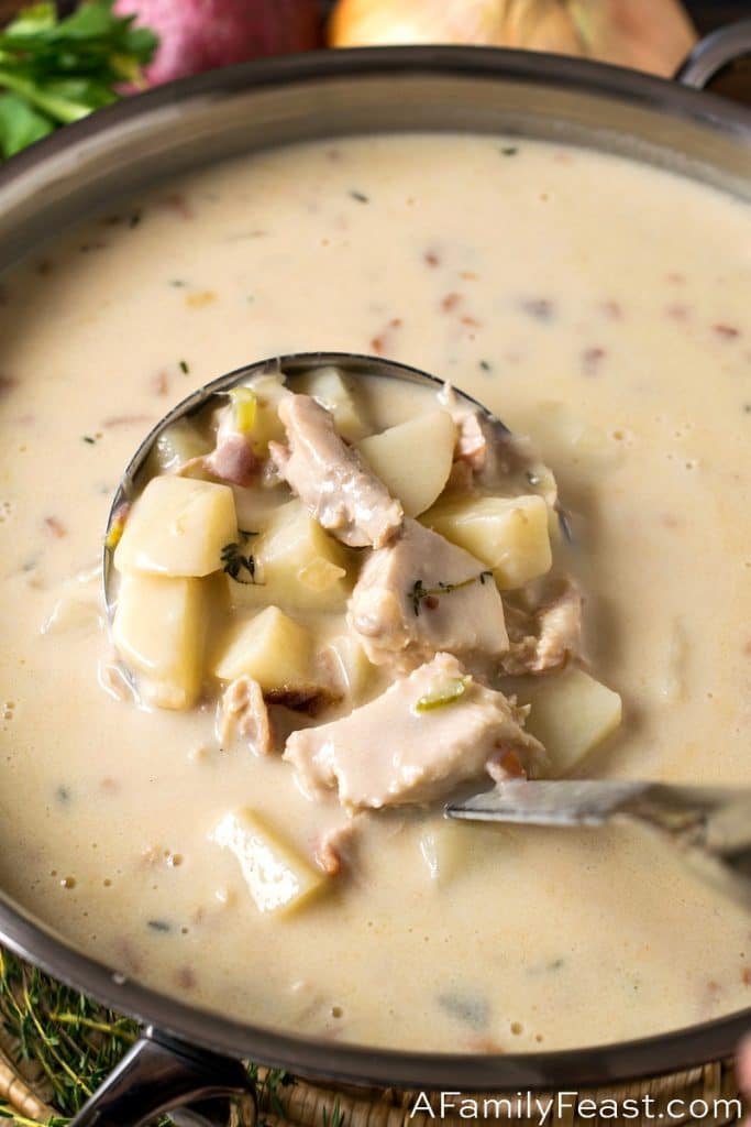 New England Turkey Chowder - A Family Feast®