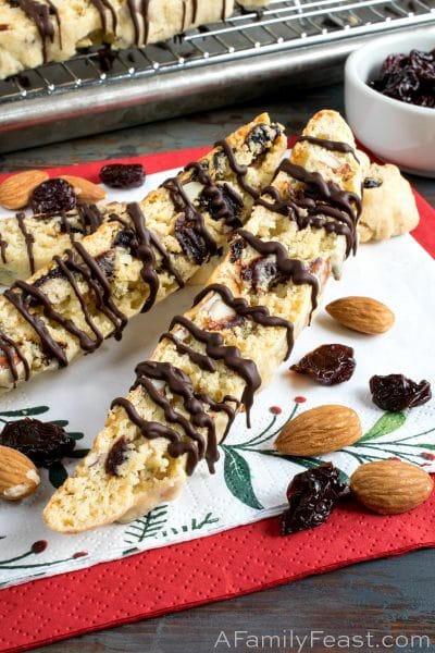 Cherry Almond Biscotti - A Family Feast®