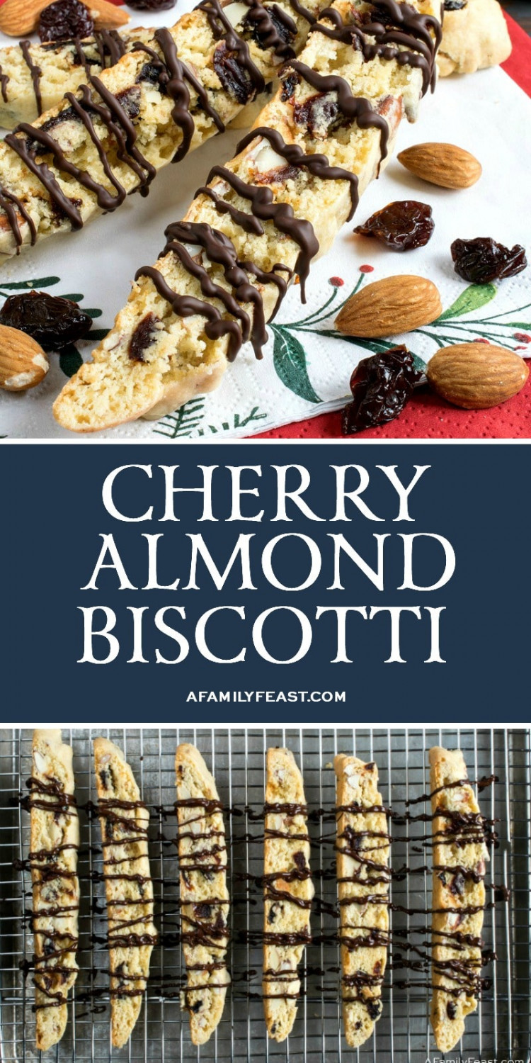 Cherry Almond Biscotti - A Family Feast®