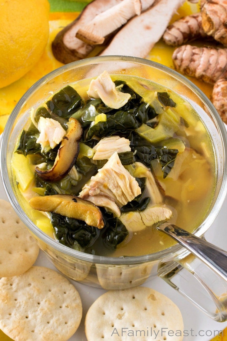 Flu Chaser Chicken Soup - A Family Feast®