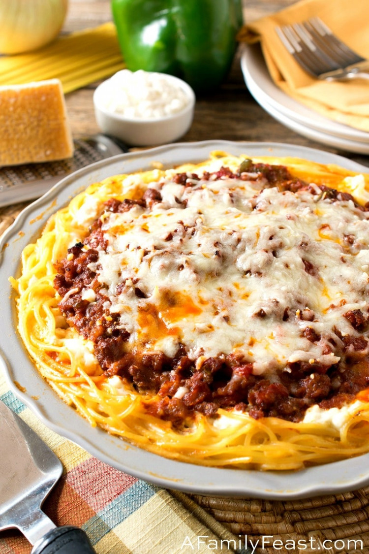 Spaghetti Pie - A Family Feast®