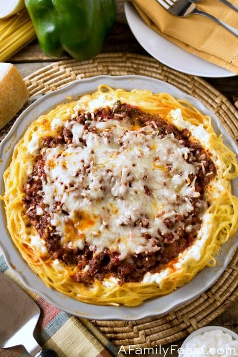 Spaghetti Pie - A Family Feast®