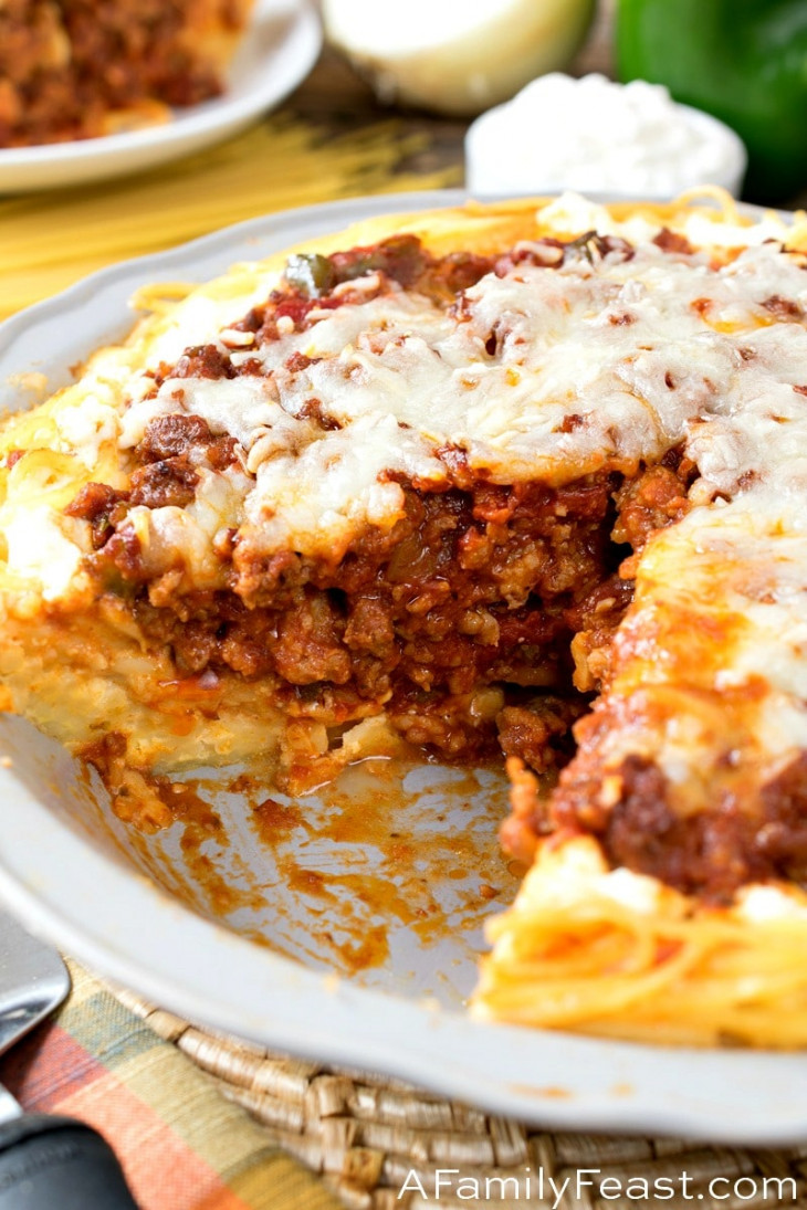 Spaghetti Pie - A Family Feast®