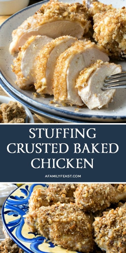 Stuffing Crusted Baked Chicken - A Family Feast®