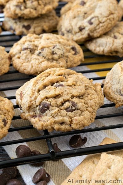 Graham Cracker Chocolate Chip Cookies - A Family Feast®
