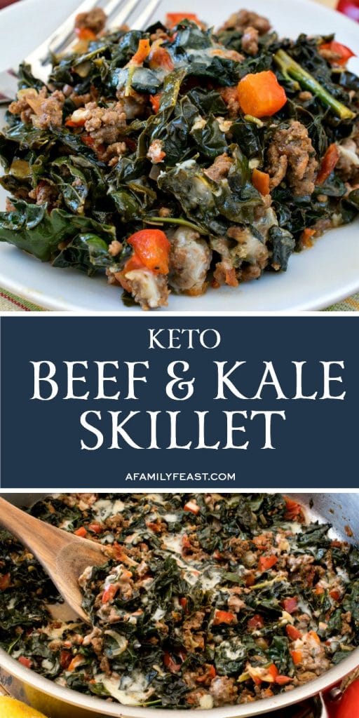Beef and Kale Skillet {Keto, Low-Carb} - A Family Feast®