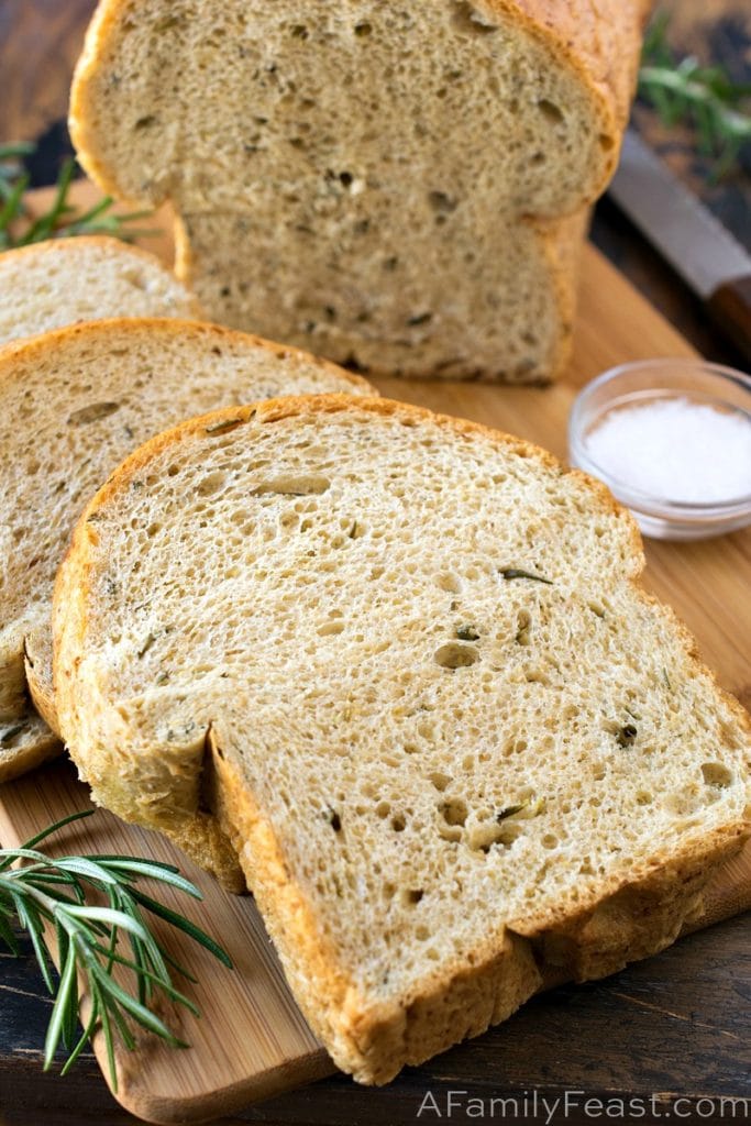 Rosemary Sea Salt Keto Bread - A Family Feast®