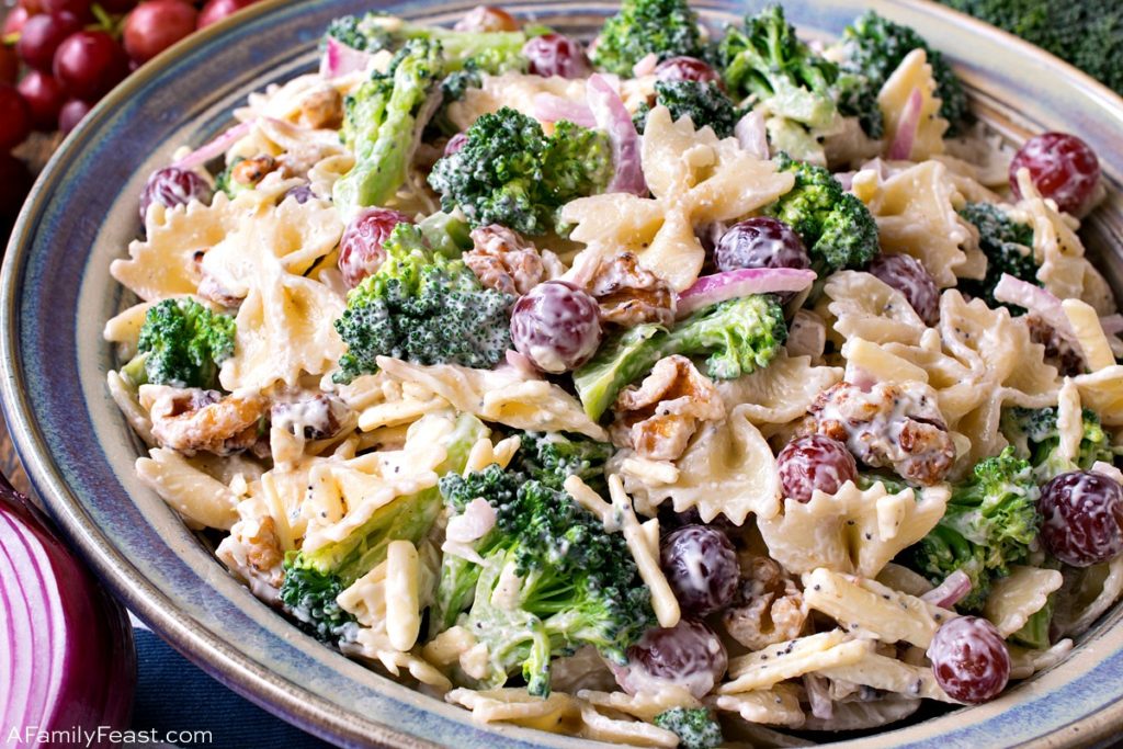 Broccoli Grape Pasta Salad - A Family Feast®
