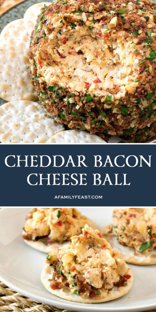 Cheddar Bacon Cheese Ball - A Family Feast®
