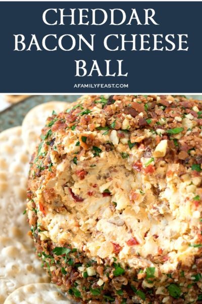 Cheddar Bacon Cheese Ball - A Family Feast®