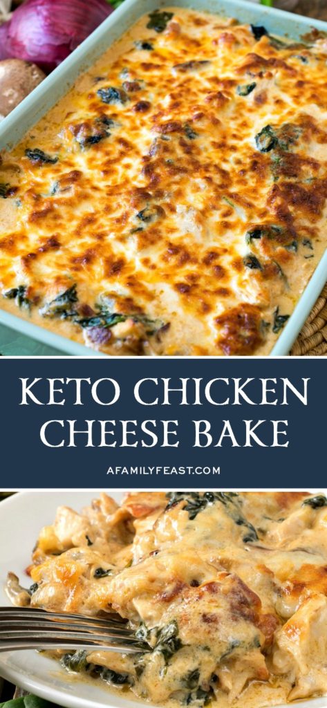 Keto Chicken Cheese Bake - A Family Feast®