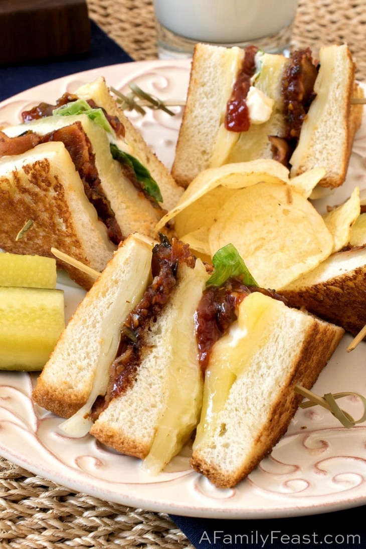 Grilled Cheese Club Sandwich - A Family Feast®