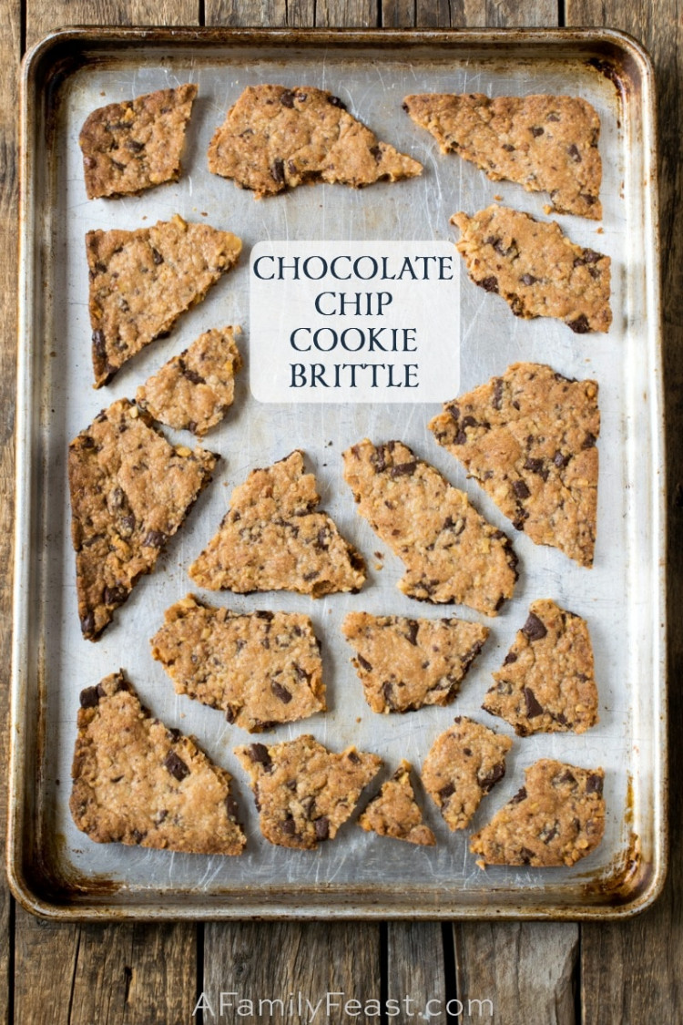 Chocolate Chip Cookie Brittle - A Family Feast®