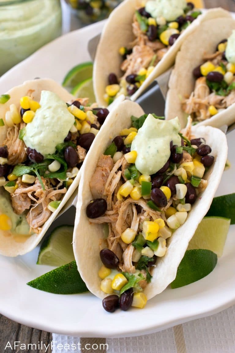 Easy Chicken Tacos (Instant Pot, Oven or Slow Cooker)