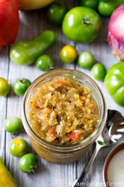 Green Tomato Relish - A Family Feast®