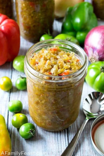 Green Tomato Relish - A Family Feast®
