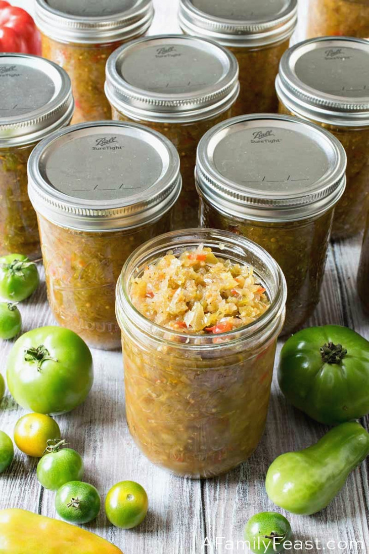 Green Tomato Relish - A Family Feast®