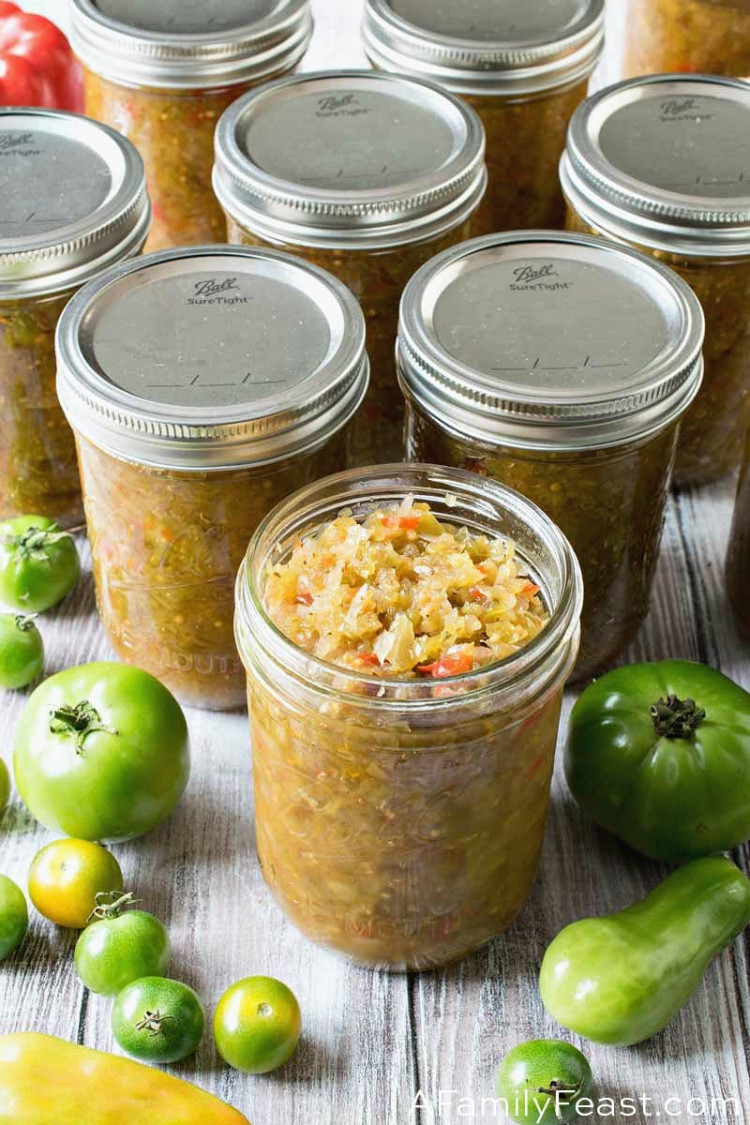 Green Tomato Relish - A Family Feast®