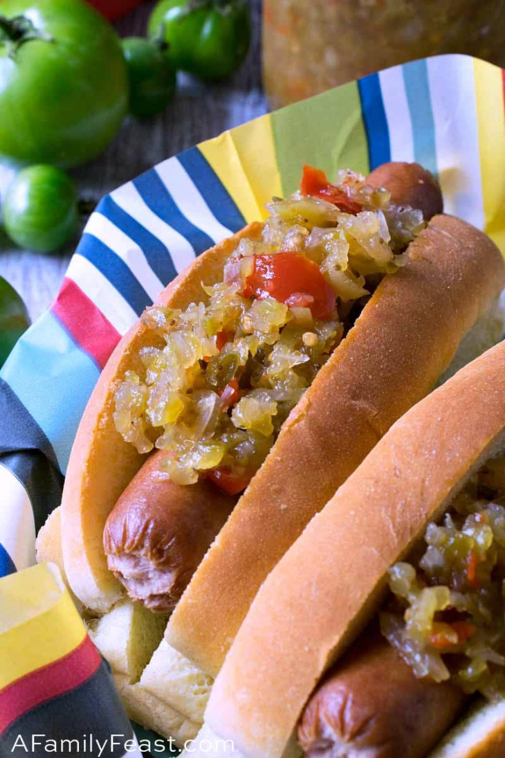 Green Tomato Relish - A Family Feast®